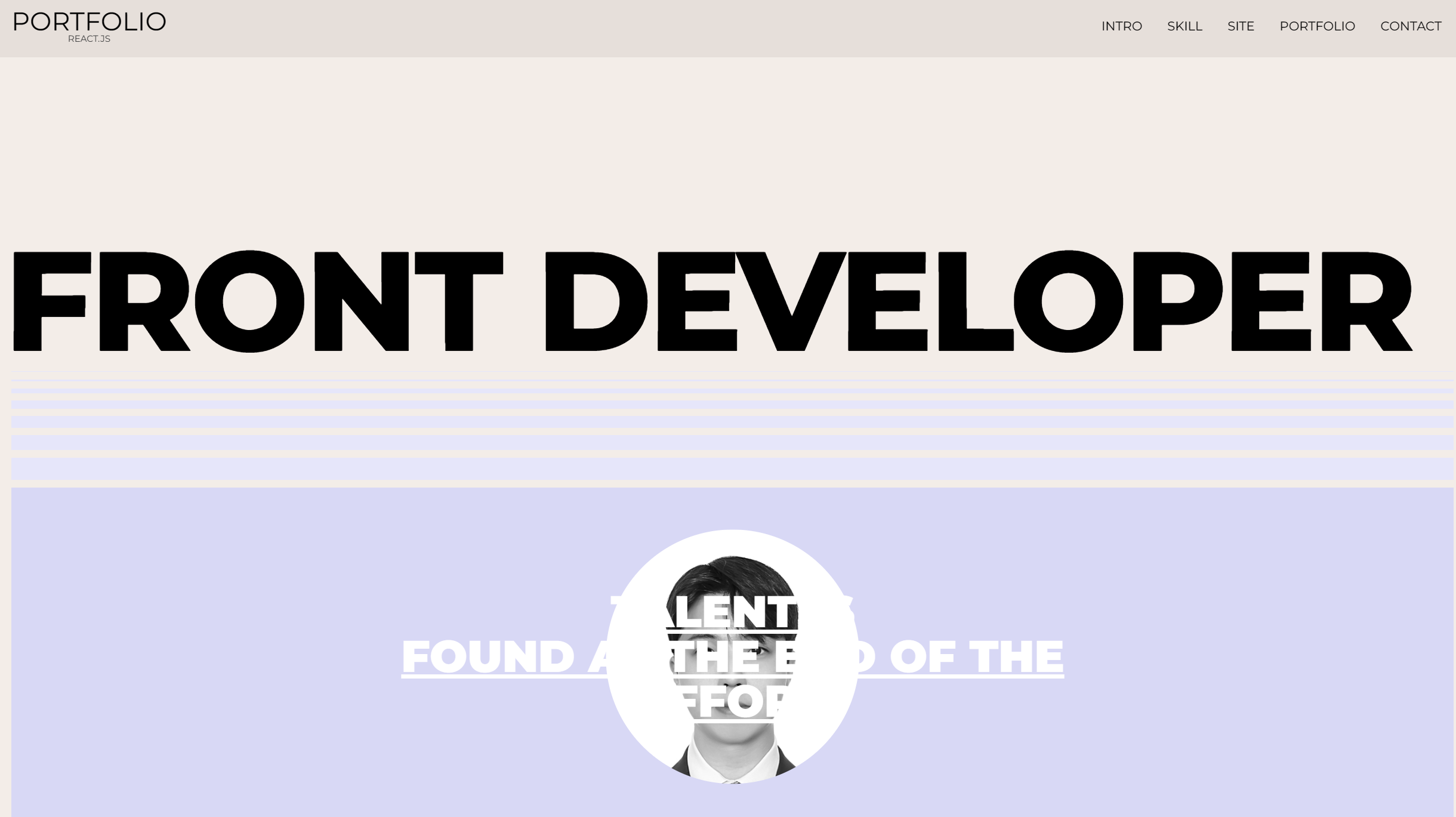 포트폴리오 사이트 만들기 😜 React Site